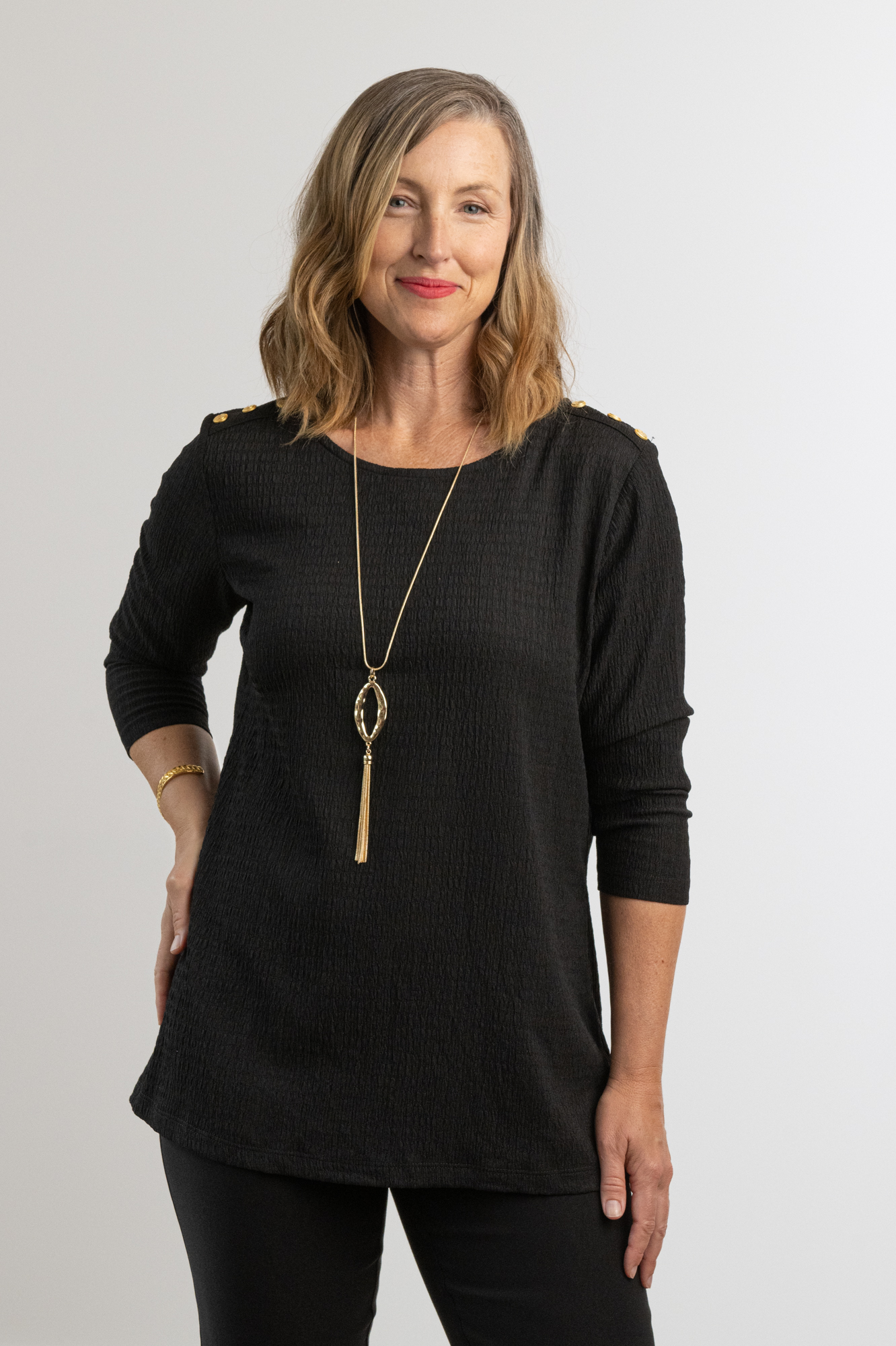 Shoulder Button Top | Initiatives | Suzanne's