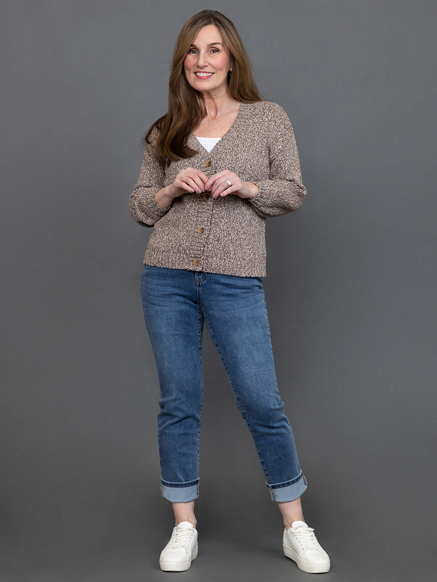 ¾ Sleeve Cocoon Knit Cardigan | Studio 65 | Suzanne's