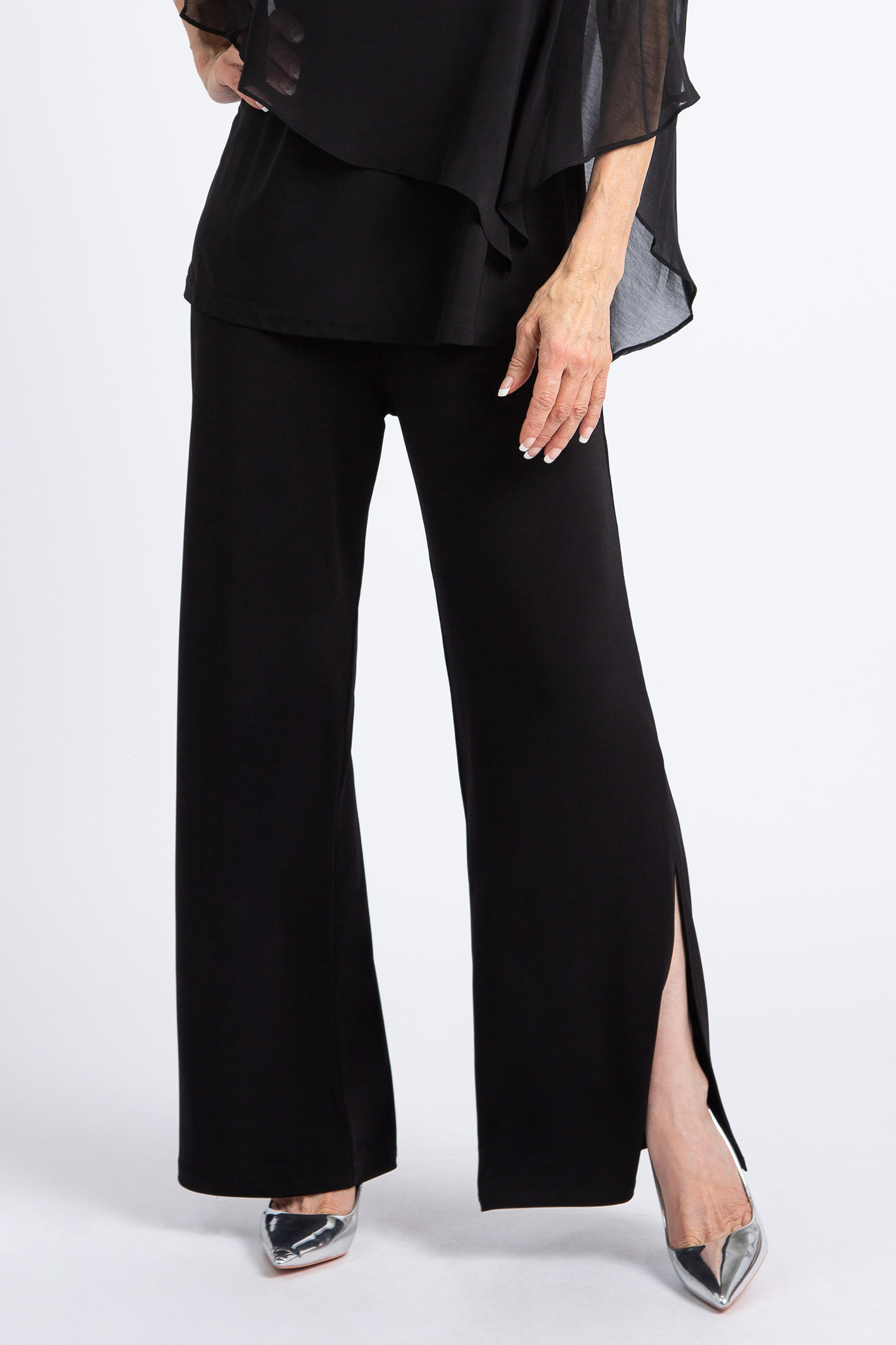 Wide Leg Pull-On Pant | Mandy Evans | Suzanne's