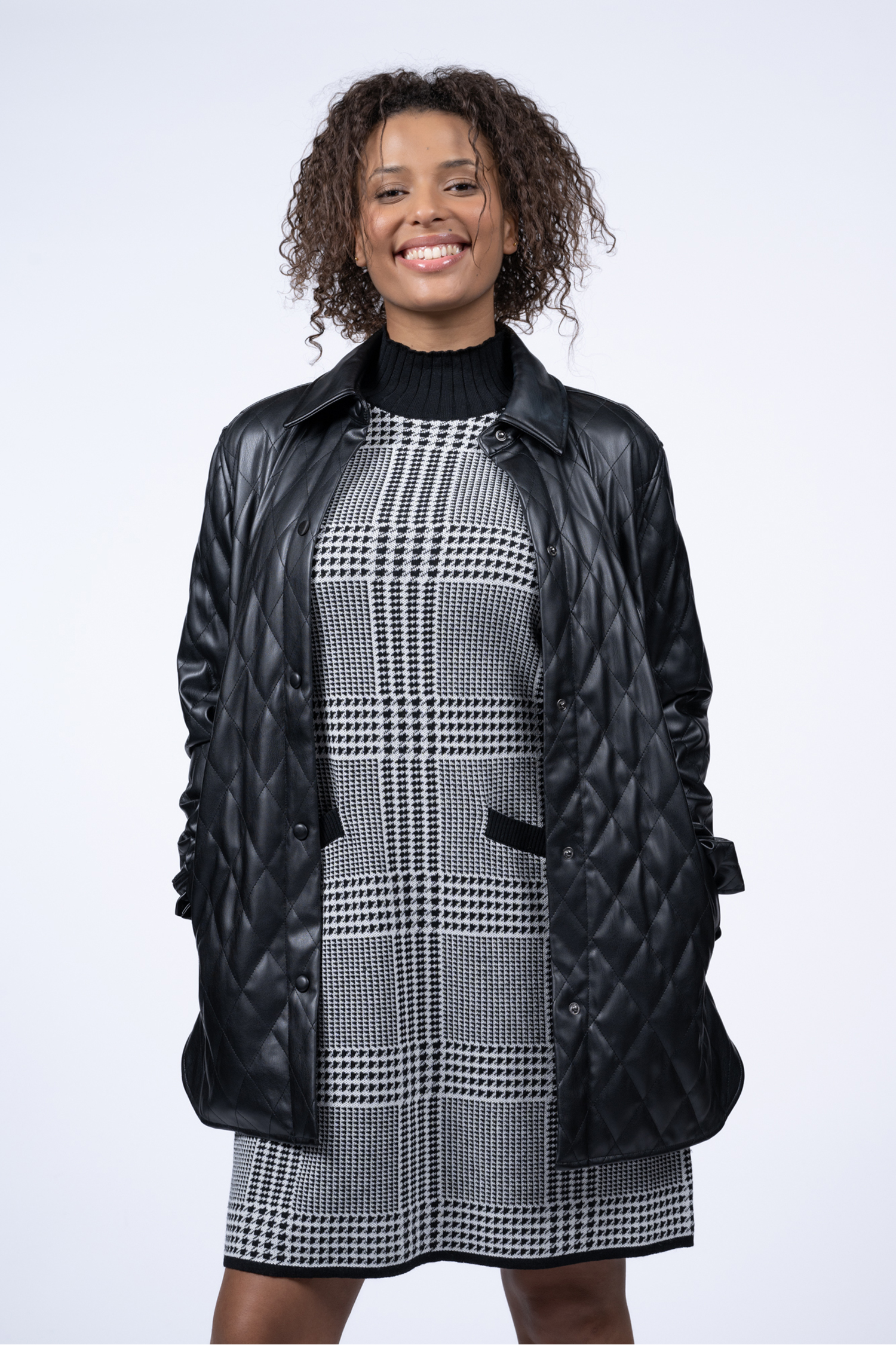 Quilted PU-Leather Shacket | Tribal | Suzanne's