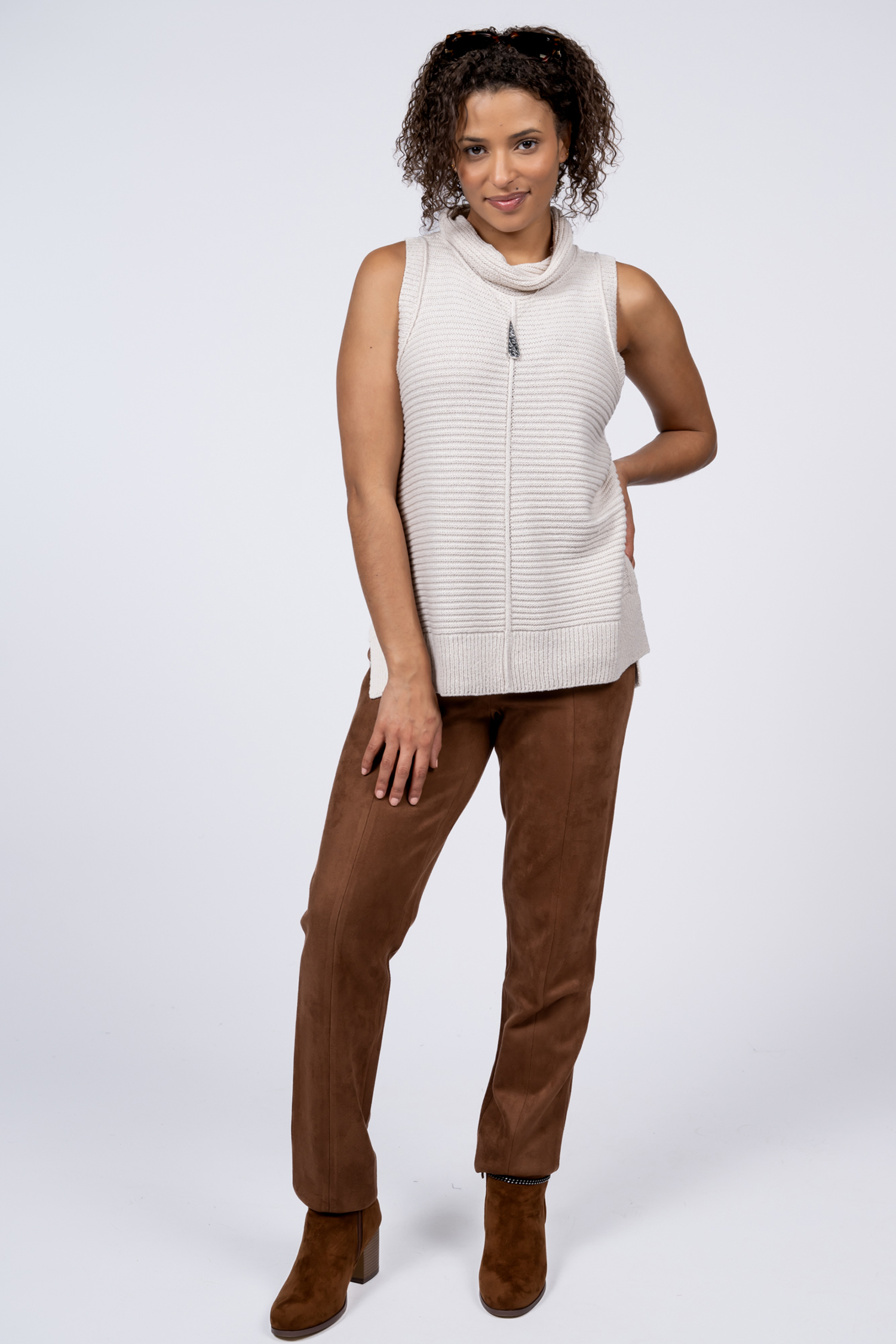 Pull-On Faux Suede Pants | Donna Sorento | Suzanne's