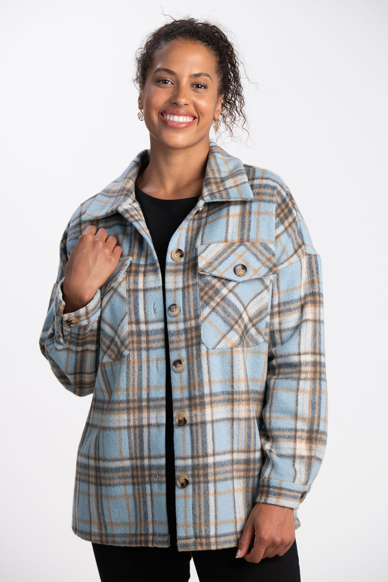 Plaid Shacket | Fransa | Suzanne's