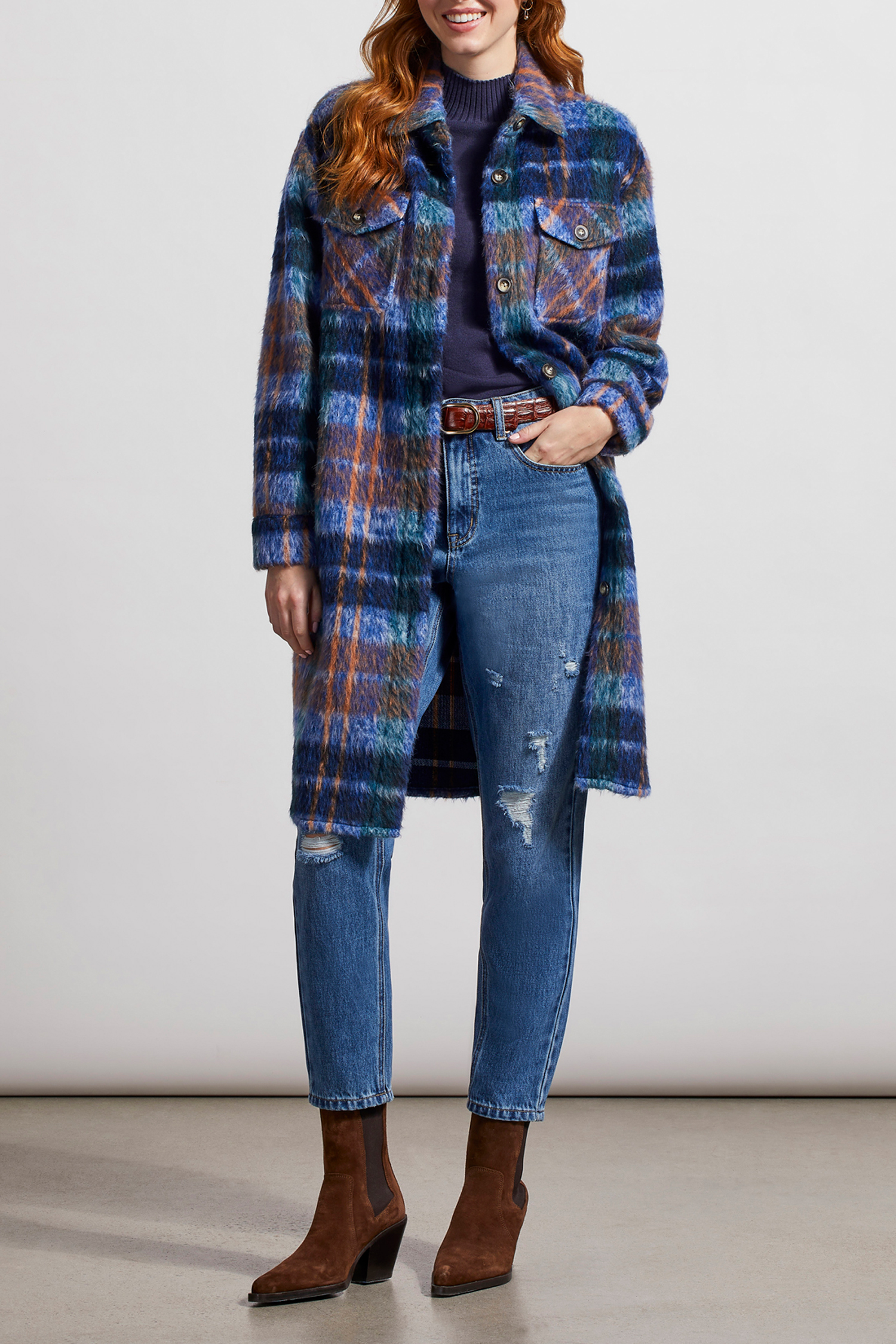 Long Brushed Shacket | Tribal | Suzanne's