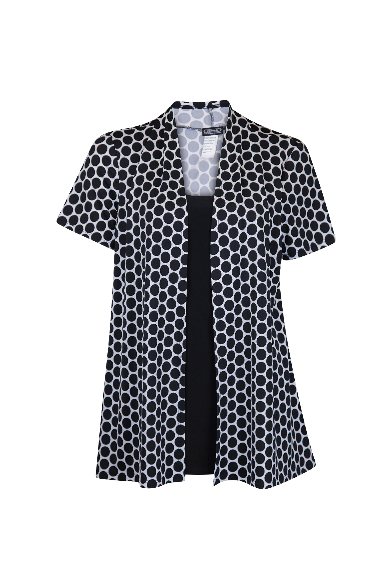 Polka Dot Short Sleeve Fooler Top | Clientele | Suzanne's