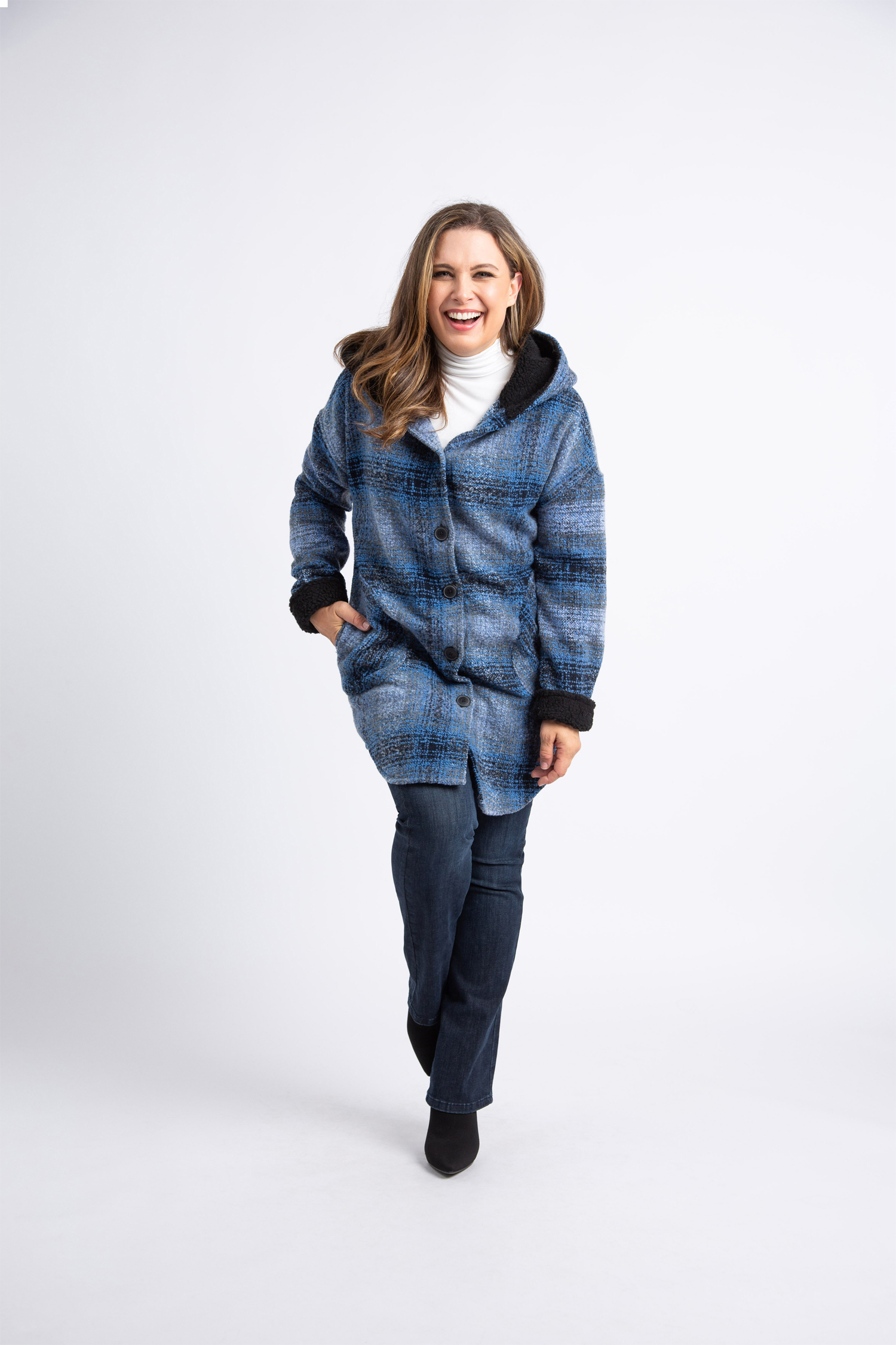 Hooded Plaid Shacket | Suzanne's | Suzanne's